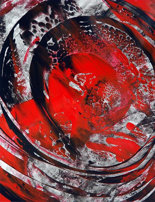 Yessy > ABSTRACT ART BY SHARON CUMMINGS GALLERY > Color Dream 10 - Red ...