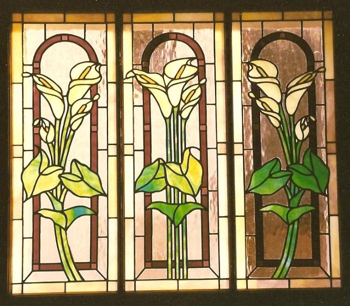 Yessy > John Conway > ART GLASS > CALLA LILYS