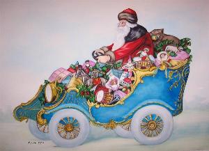 Yessy > RAYMOND LANG > My Vintage Christmas Art > European Santa Claus