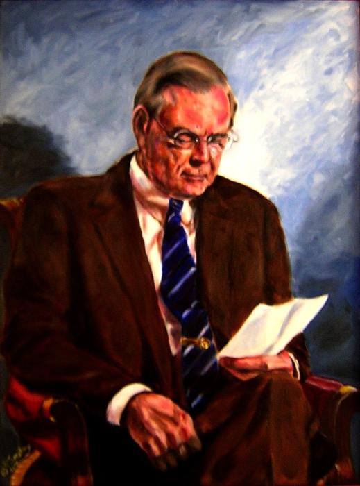 Yessy > Paul Smiley > Civil War and Historical > Portrait: Rumsfeld Reading